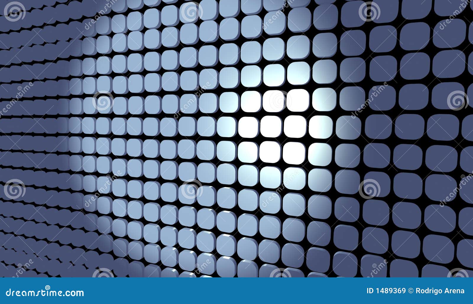 Blue tiles grid stock illustration. Illustration of perspective - 1489369