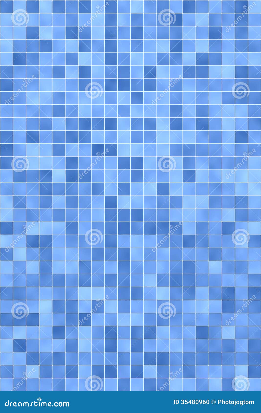 Blue tiles stock illustration. Illustration of mosaic - 35480960