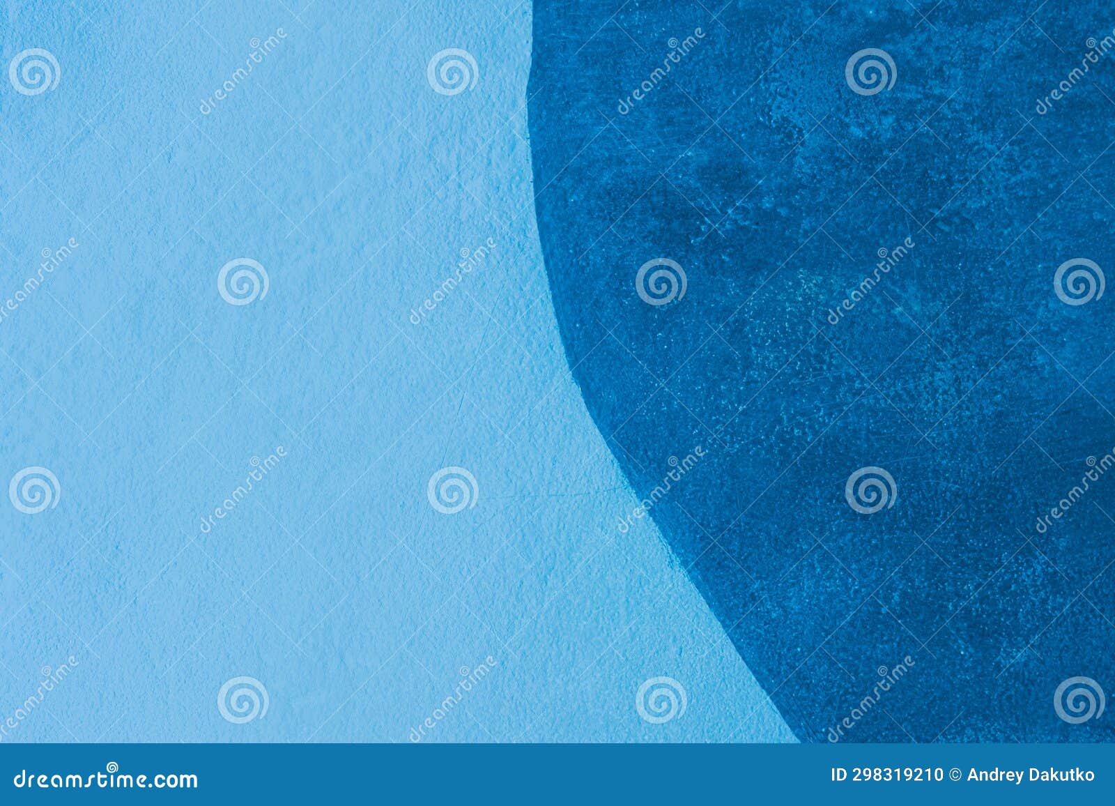 Blue Tint Shade Cold Cool Color Abstract View 2 Two Colors Wall Design ...