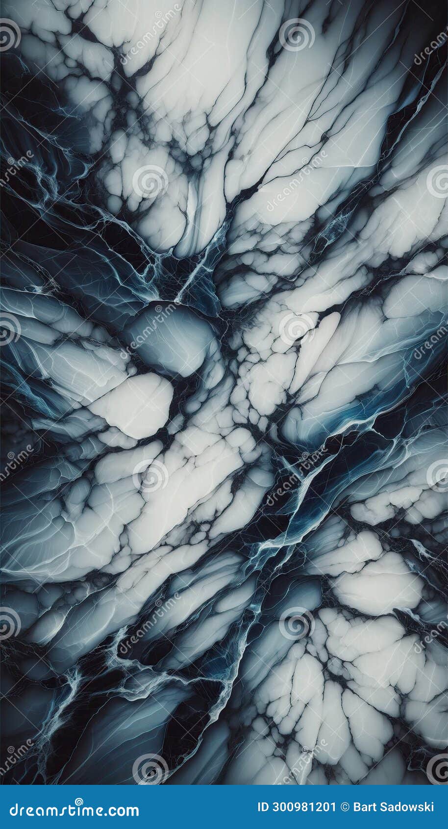Blue Tinted Marble Background Ai Stock Illustration - Illustration of ...