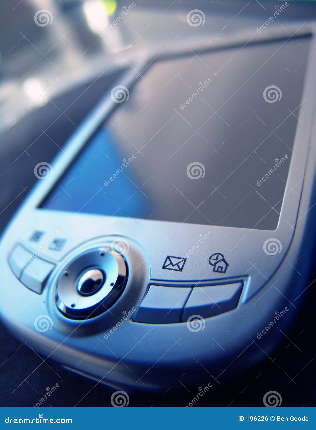 Blue Tinted PDA stock photo. Image of organisation, computer - 196226