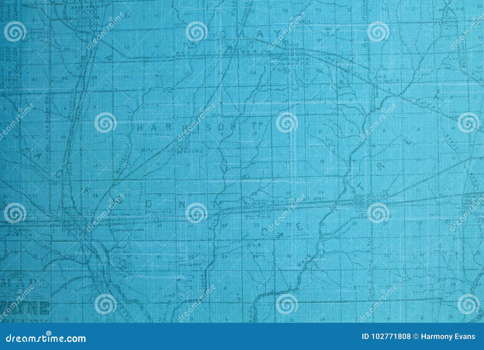 Blue Tinted Road Map Royalty-Free Stock Image | CartoonDealer.com ...