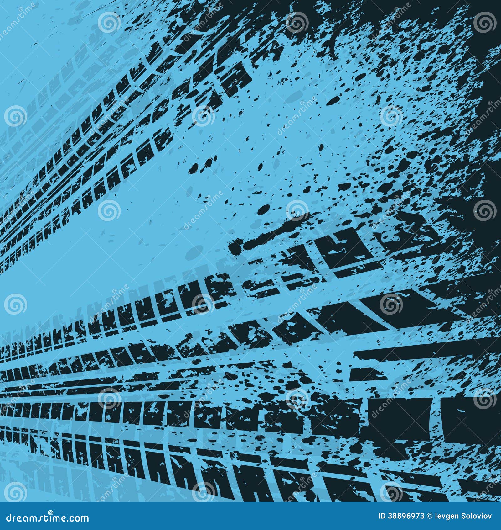 Blue tire track background stock vector. Illustration of objects - 38896973