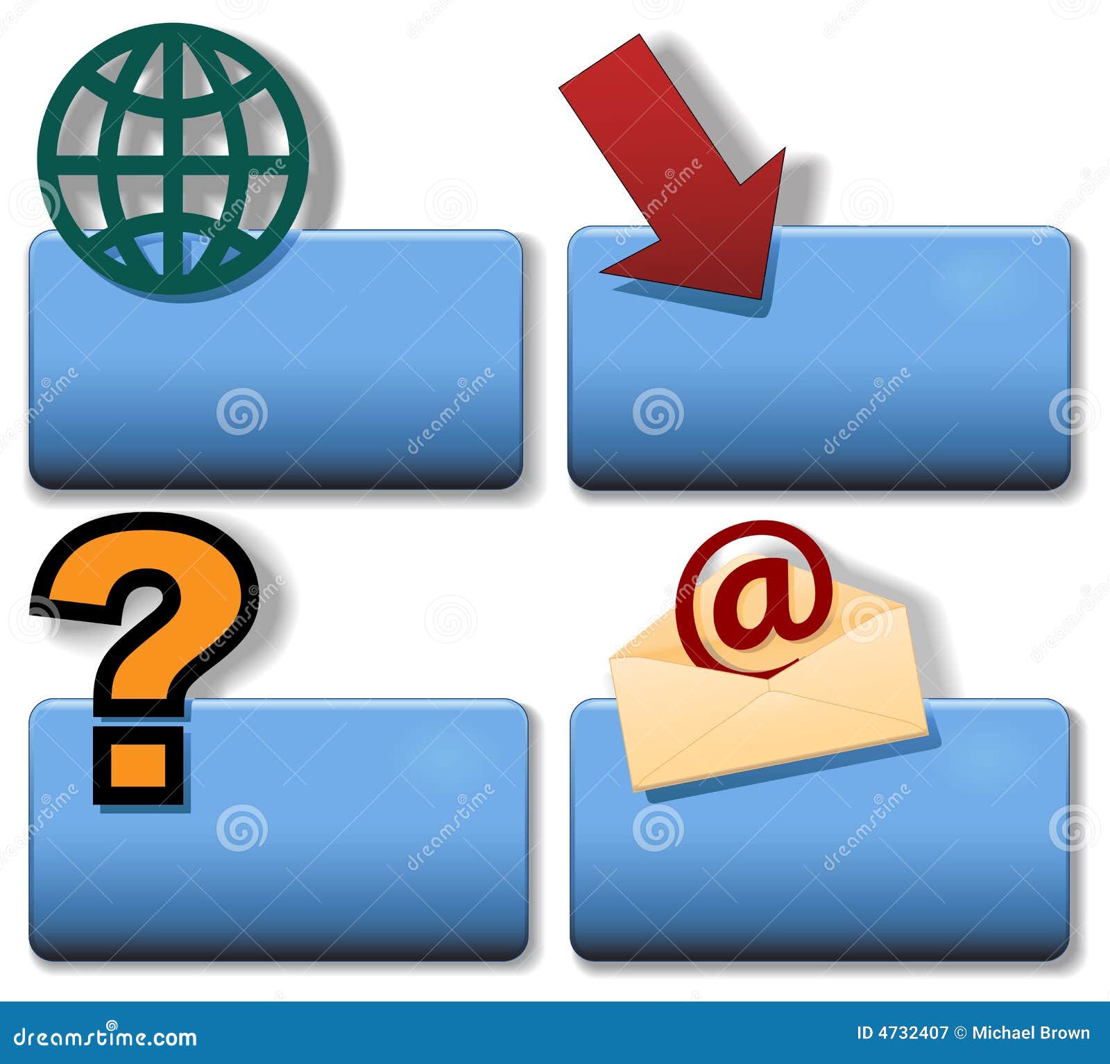 Title Icon Symbol Set Person Home File Cart Vector Illustration ...