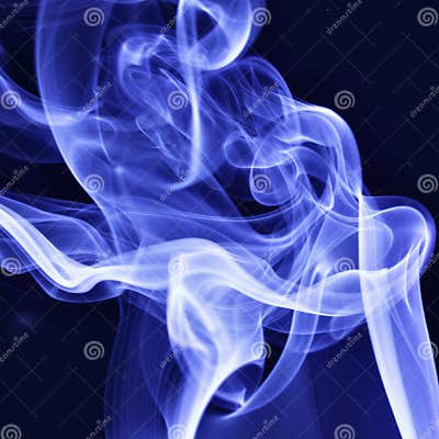 Blue tobacco smoke stock photo. Image of motion, diagonal - 9852196