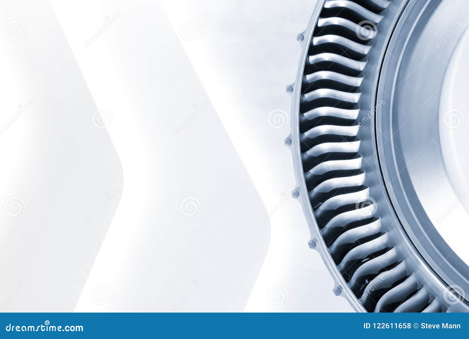 Blue toned jet engine stock photo. Image of industry - 122611658