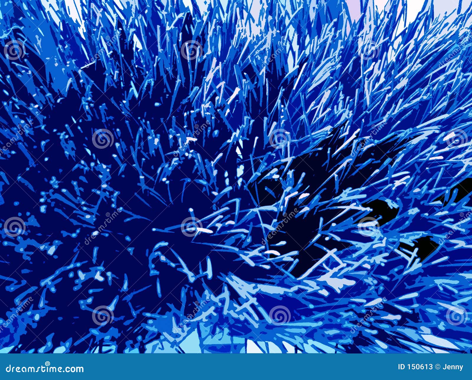 Blue Toned Spiky Background Picture. Image: 150613