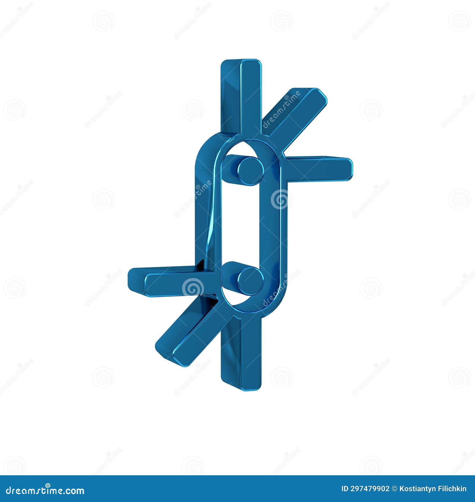 Blue Tool Allen Keys Icon Isolated on Transparent Background. Stock ...