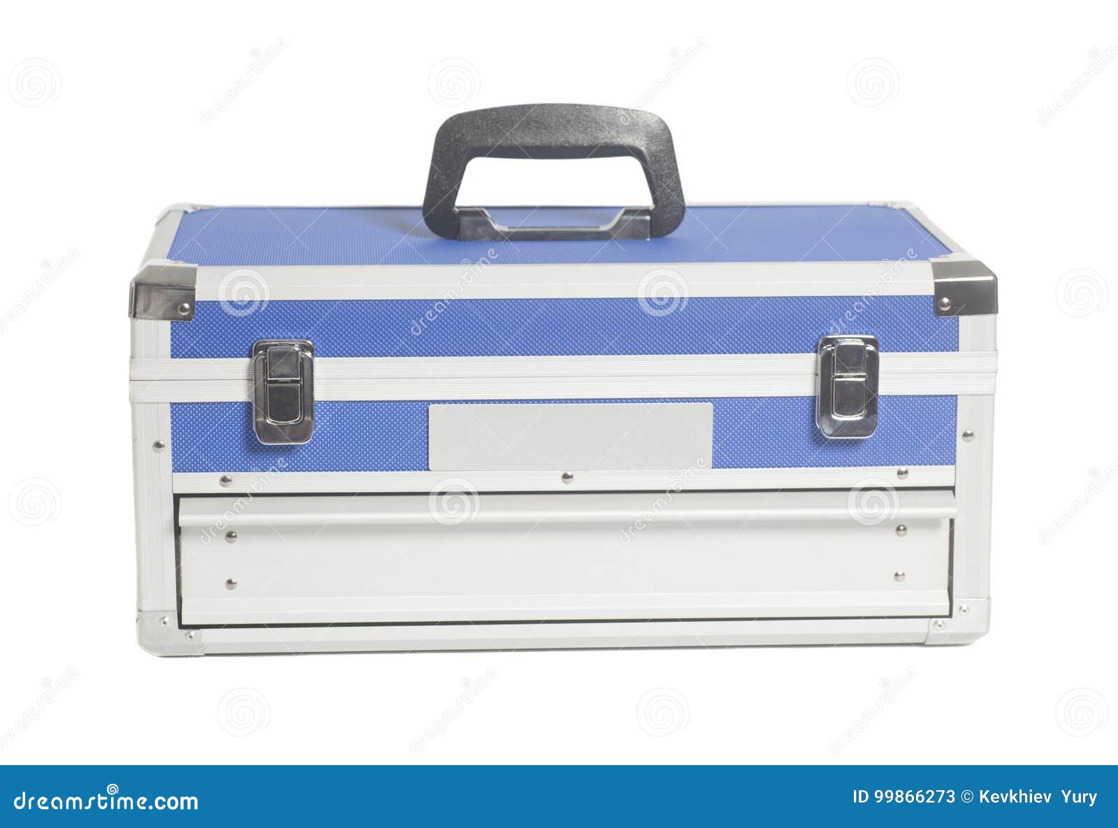 Blue Tool Box stock image. Image of home, object, lock - 99866273