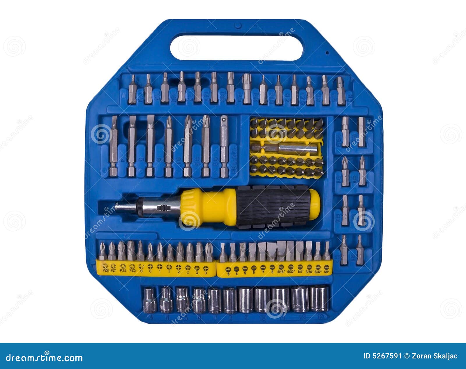 Blue tools stock image. Image of handtool, slot, white - 5267591