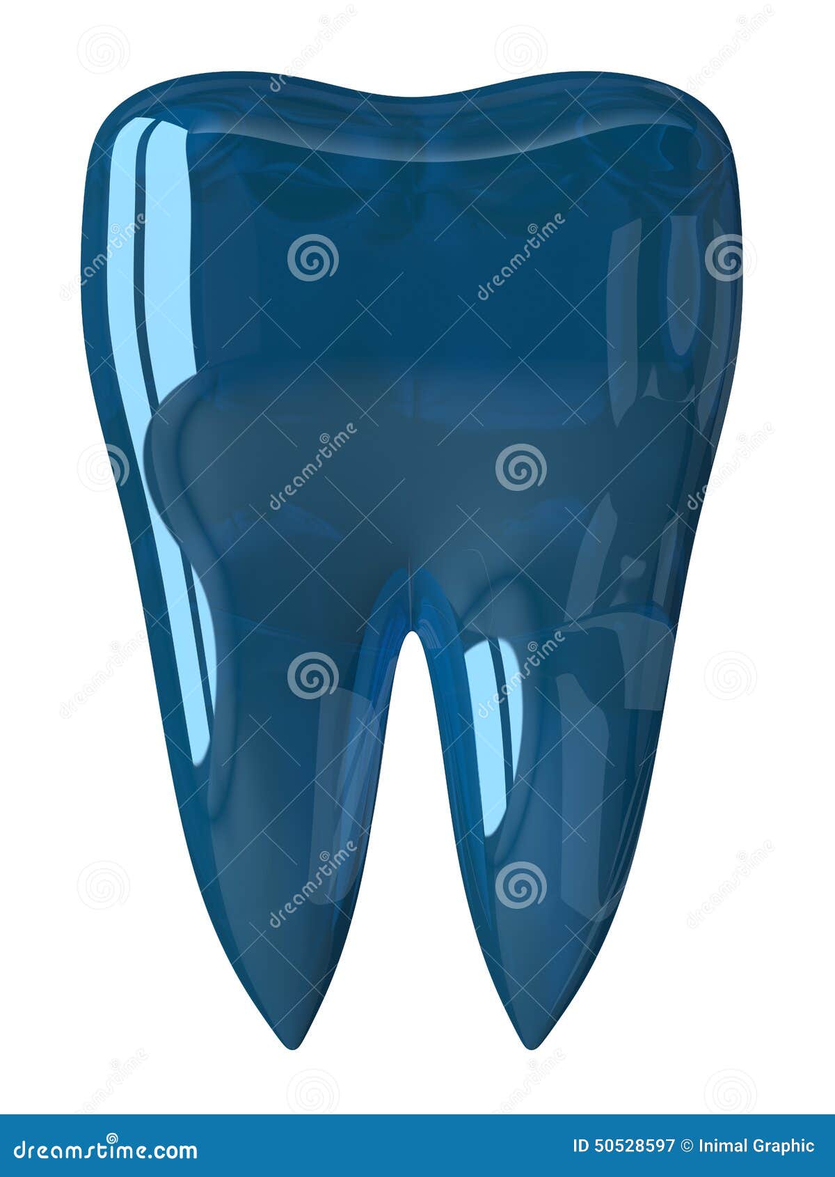Blue tooth isolated stock illustration. Illustration of blue - 50528597