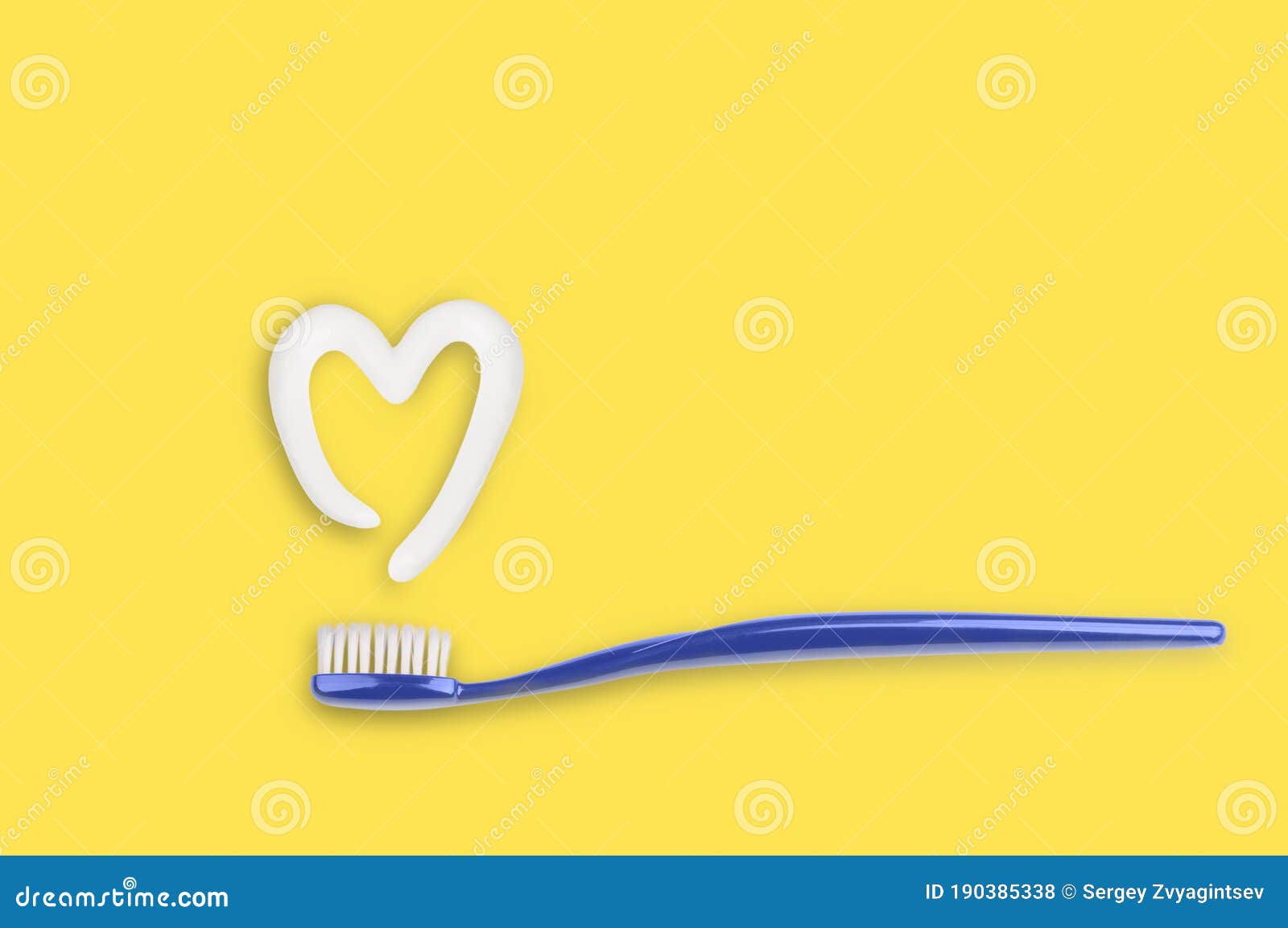 Blue Toothbrush and Toothpaste Stock Photo - Image of habit, lifestyle ...