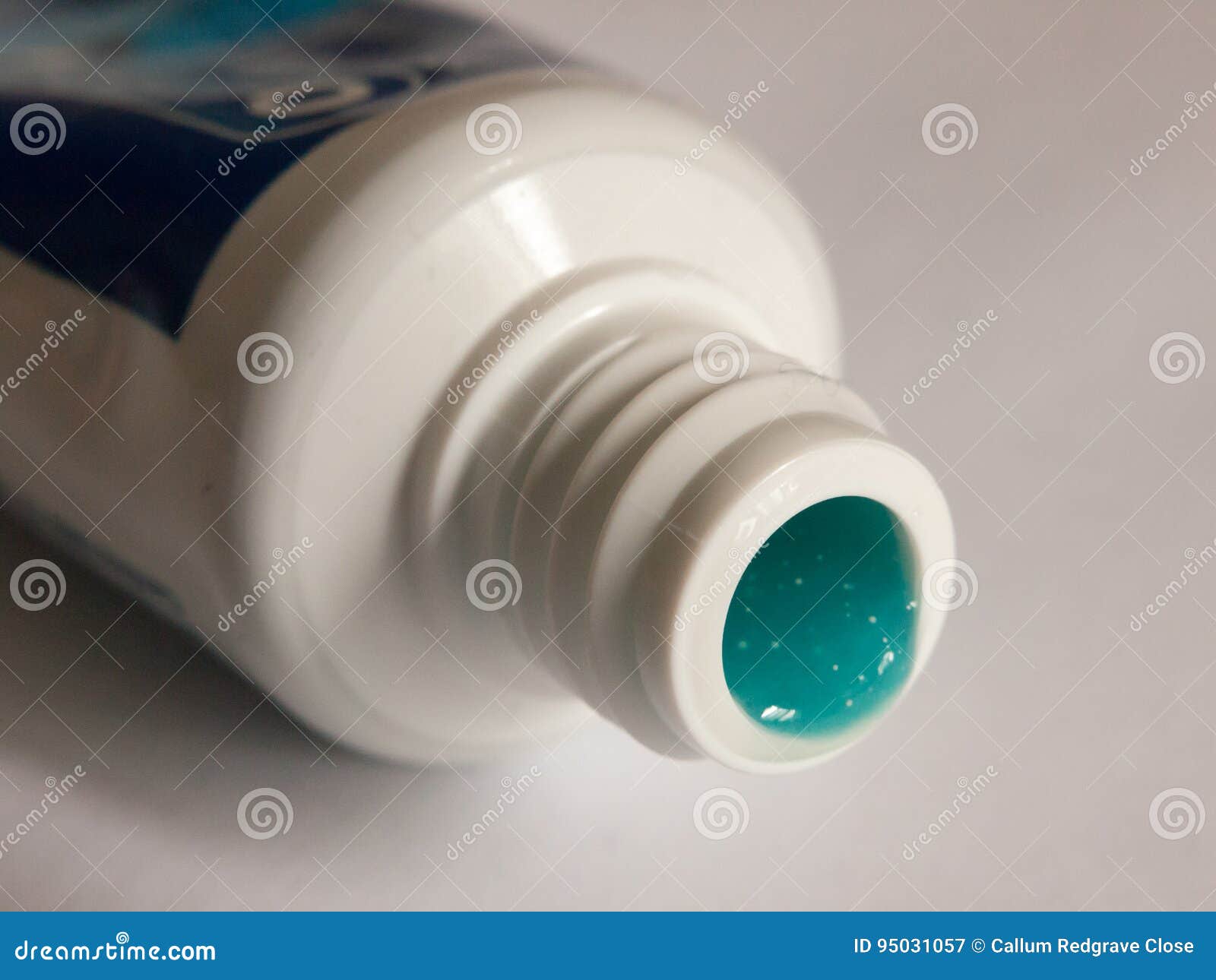 Blue Toothpaste Tube without Lid for Clean Teeth Stock Image - Image of ...