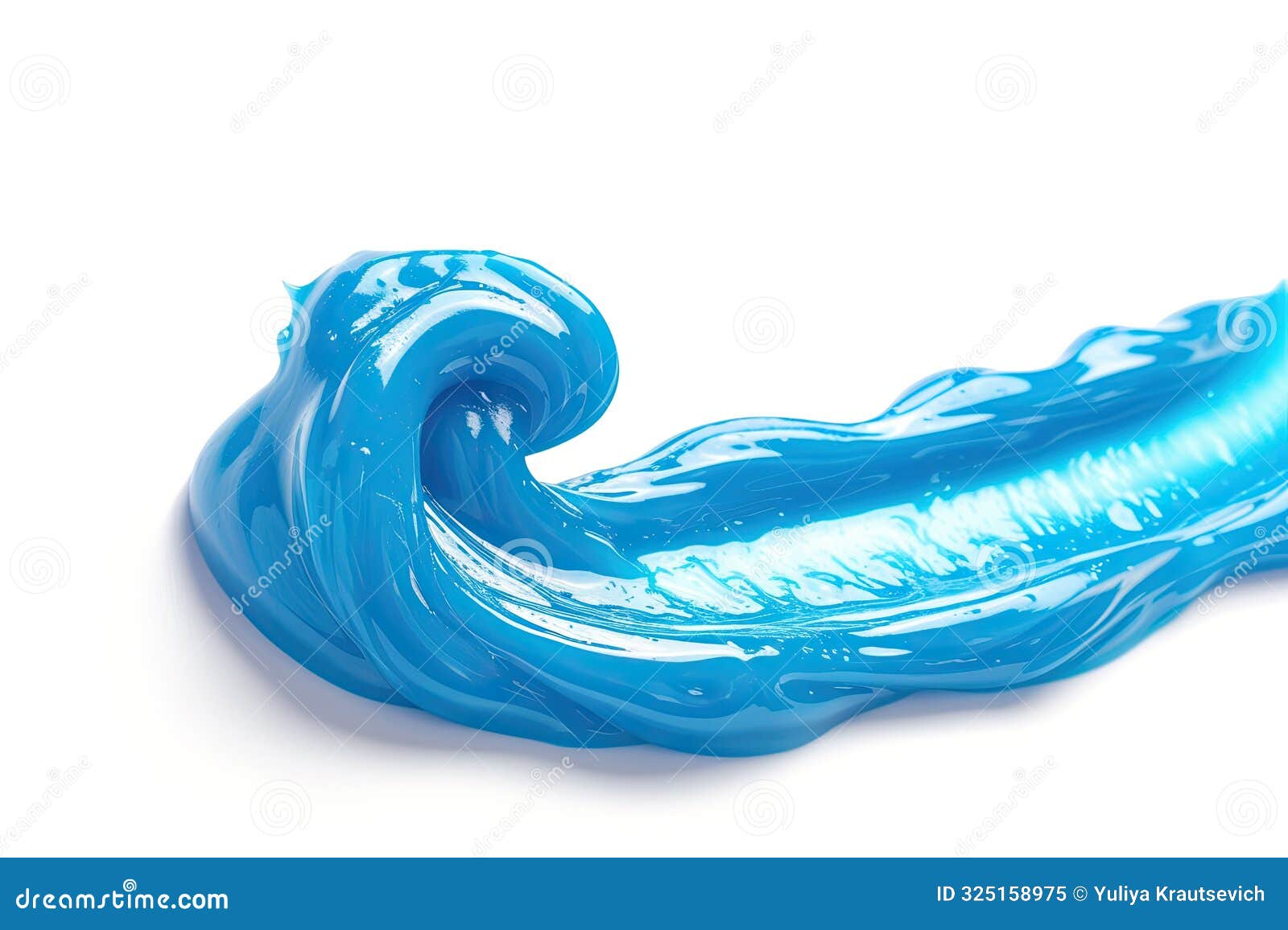 Blue Toothpaste on White Background. Generated AI Stock Illustration ...