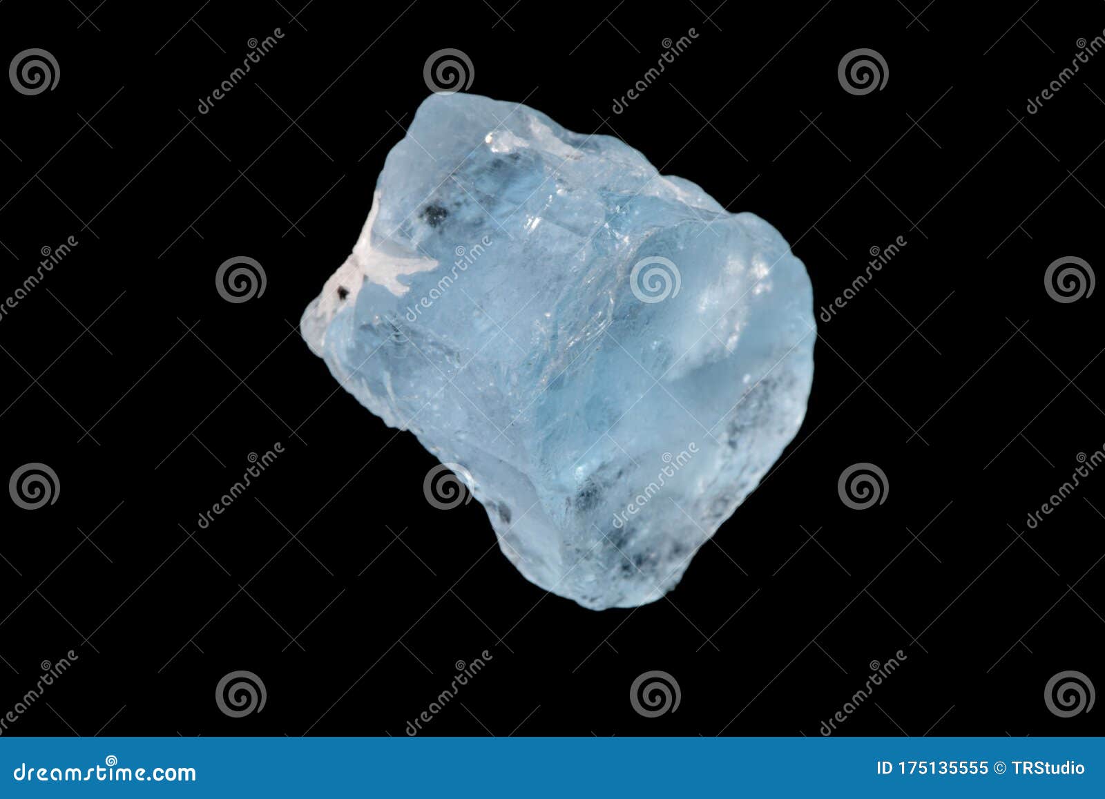 Blue Topaz stock image. Image of shiny, closeup, specimen - 175135555