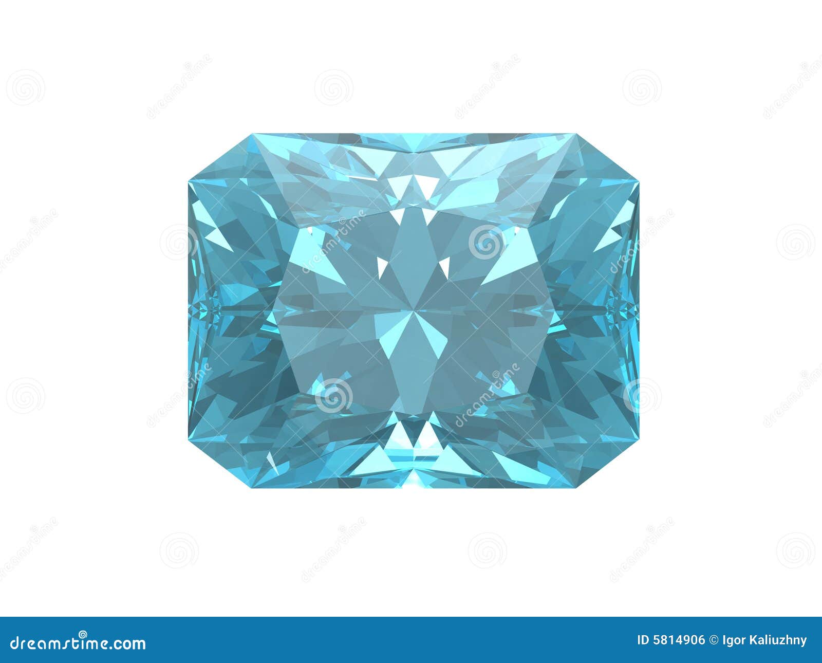 Blue Topaz. Square Form. Stock Photo | CartoonDealer.com #5814906
