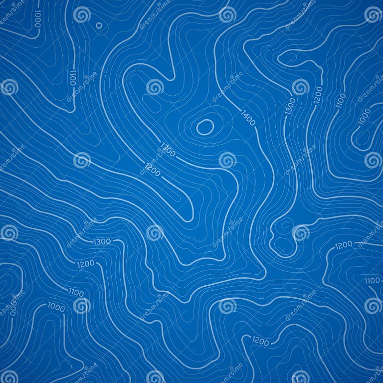 Blue Topographic Background Stock Vector - Illustration of square ...
