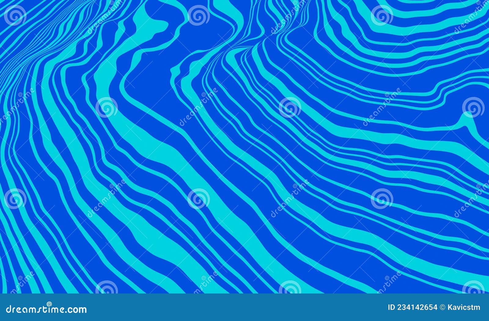 Blue Topographic Lines. Abstract Mountain Stock Illustration ...