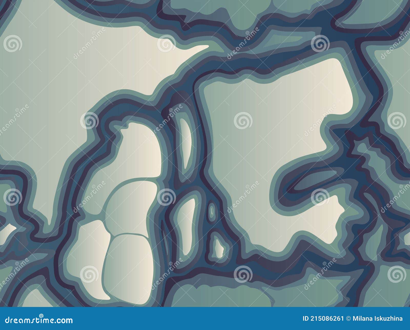 Blue Topographic Map stock vector. Illustration of festive - 215086261