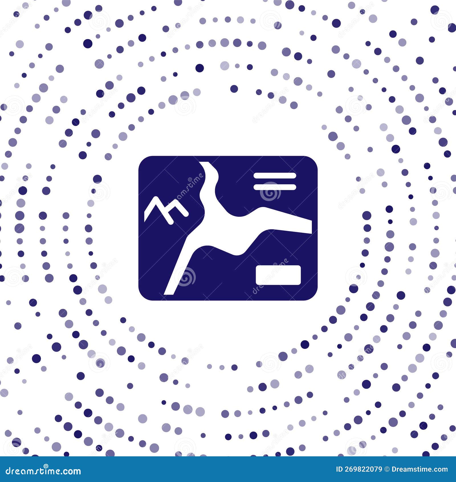 Topographic Map Circle Logo Concept On Dark Background. Topo Map ...