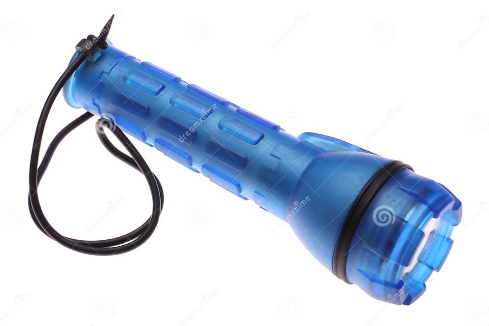 Blue torch stock image. Image of flash, equipment, single - 6444803