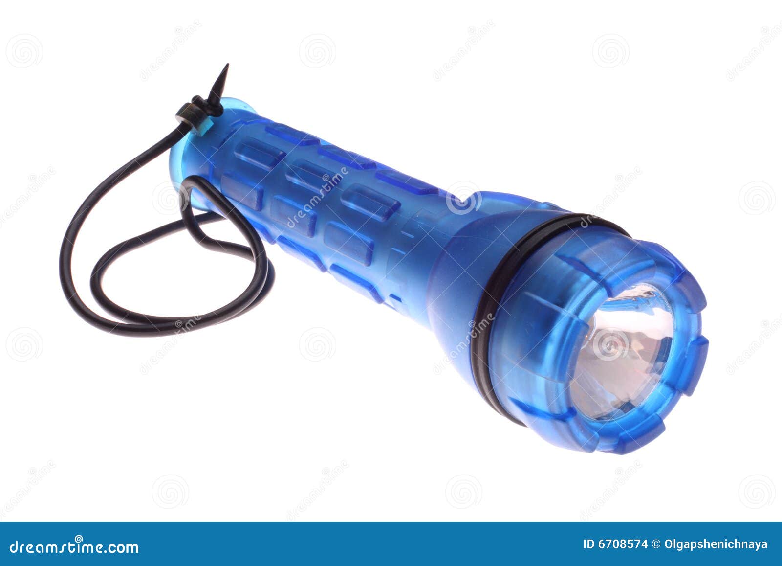 Blue torch stock photo. Image of blue, pocket, plastic - 6708574