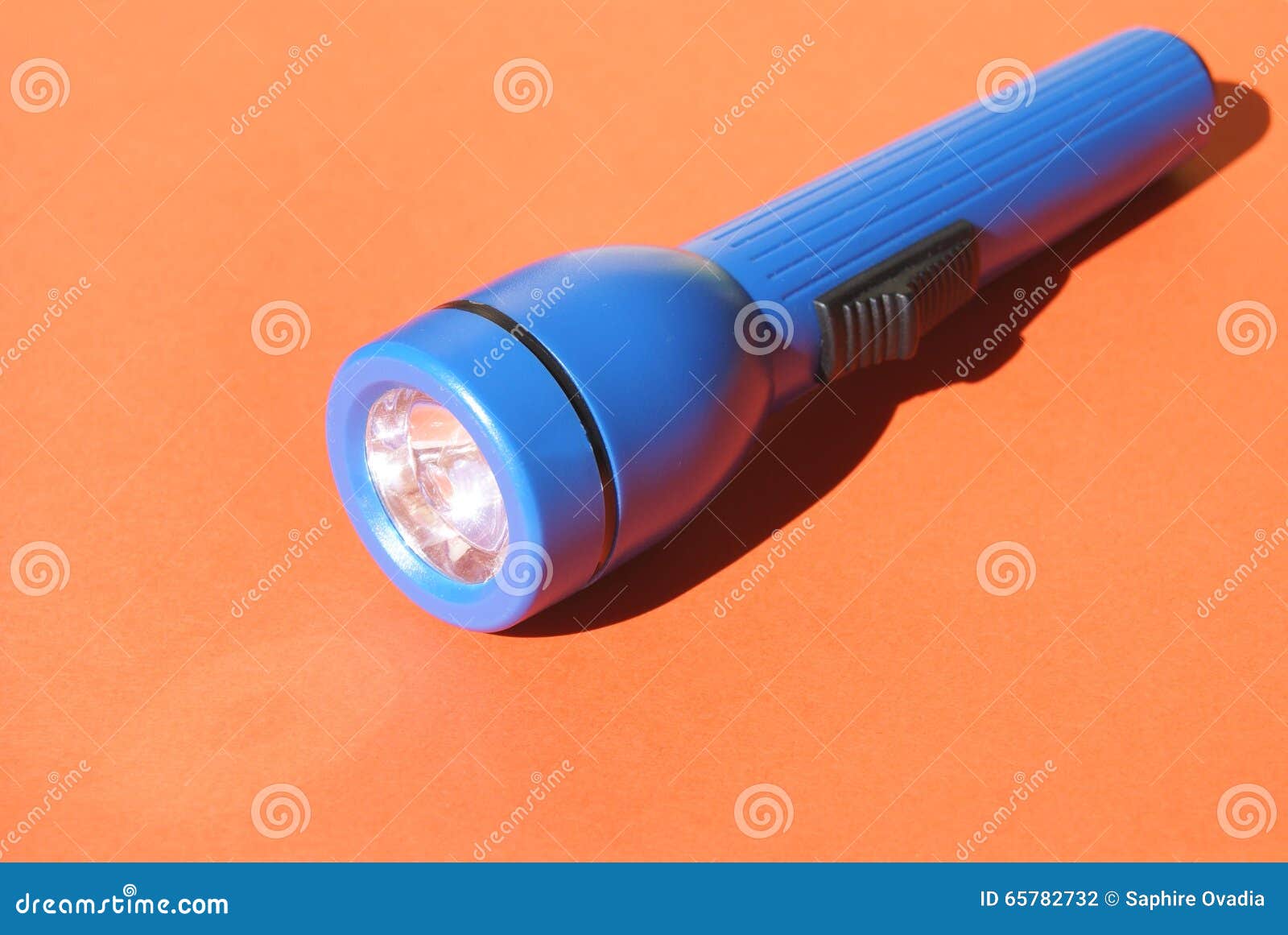 Blue Torch Pocket Lamp Light Stock Photo - Image of lamp, industrial ...