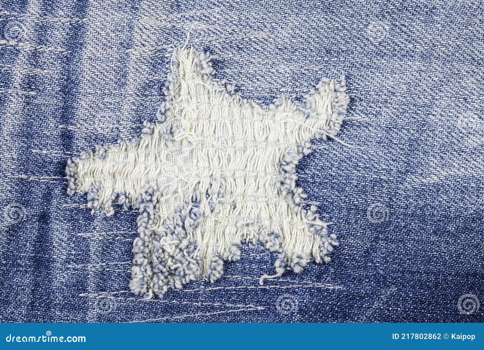 Blue Torn Denim Jeans Texture Stock Photo - Image of concept, abstract ...