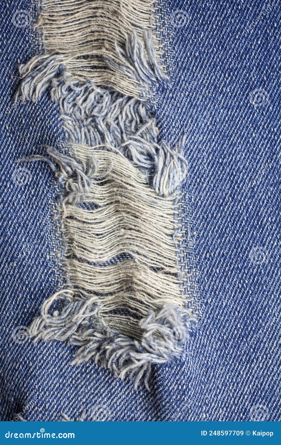 Blue Torn Denim Jeans Texture Stock Image - Image of detail, abstract ...