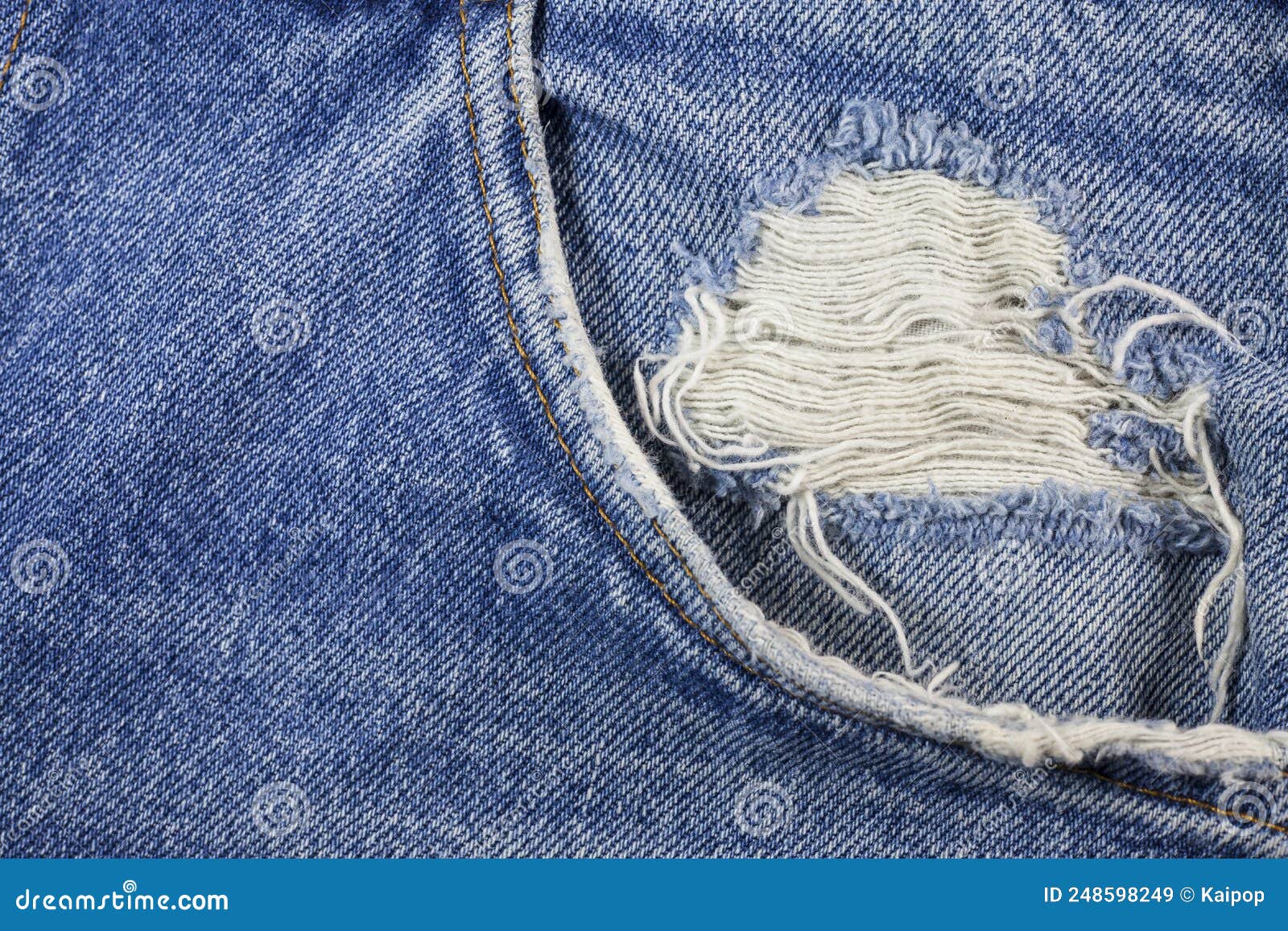 Blue Torn Denim Jeans Texture Stock Image - Image of casual, fiber ...