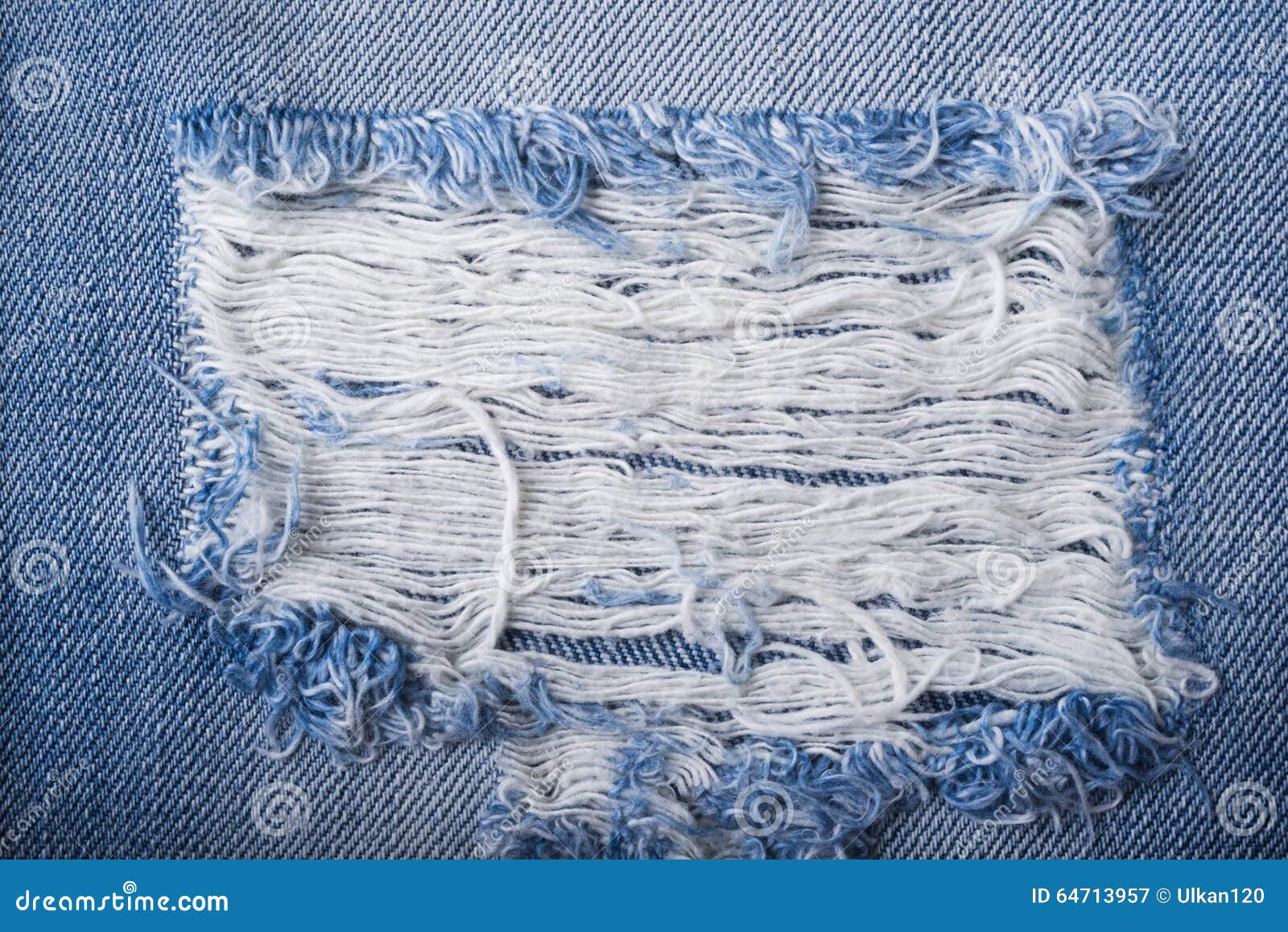 Blue Torn Denim Jeans Texture Stock Image - Image of modern, indigo ...