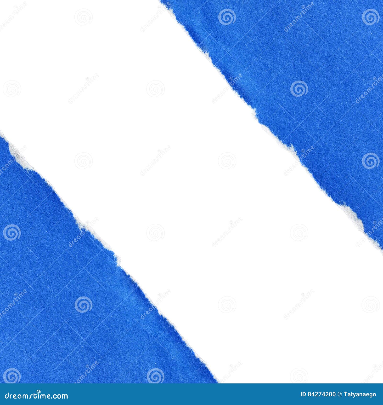 Blue torn paper stock photo. Image of abstract, edge - 84274200