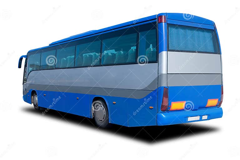 Blue Tour Bus stock photo. Image of people, transit, airport - 10137828