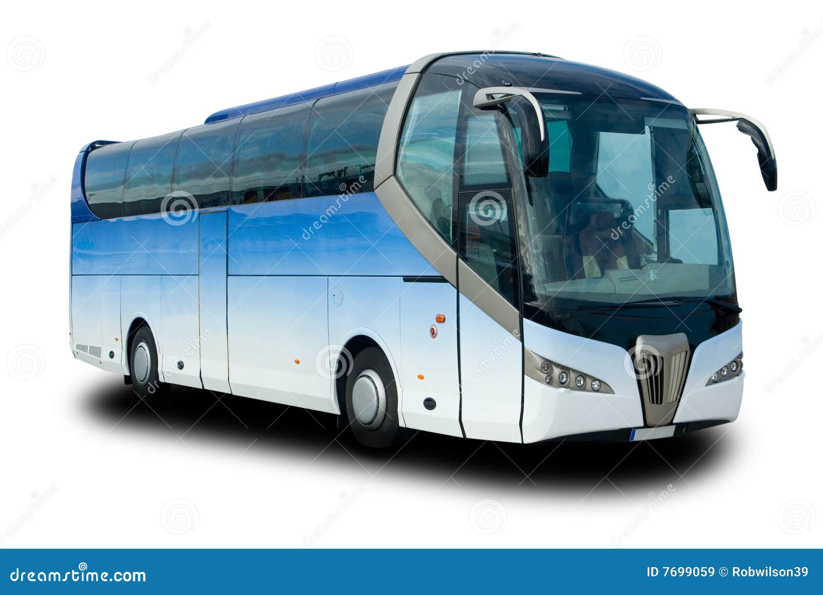 Blue Tour Bus Stock Photography | CartoonDealer.com #7827098