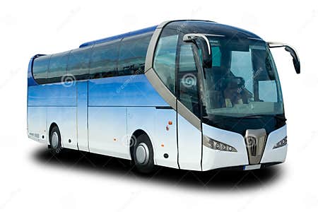 Blue Tour Bus stock image. Image of transit, economy, carrier - 7699059