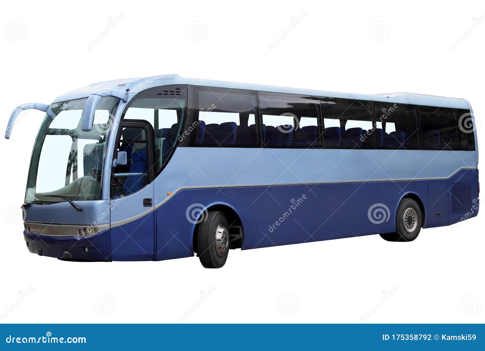 Blue tourist bus stock photo. Image of white, horizontal - 175358792