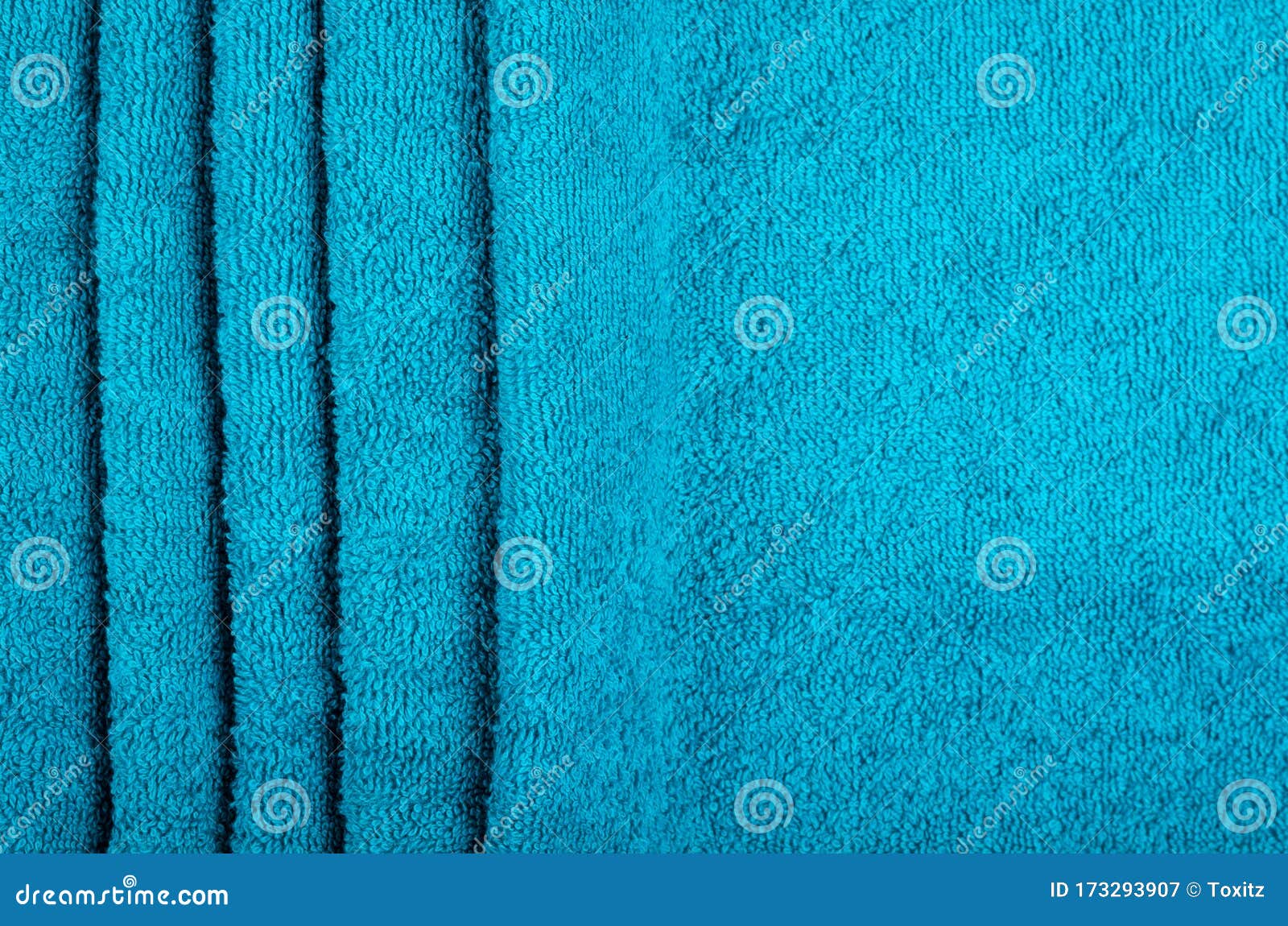 Blue Towel Fabric Texture, Top View Photo Stock Image - Image of ...