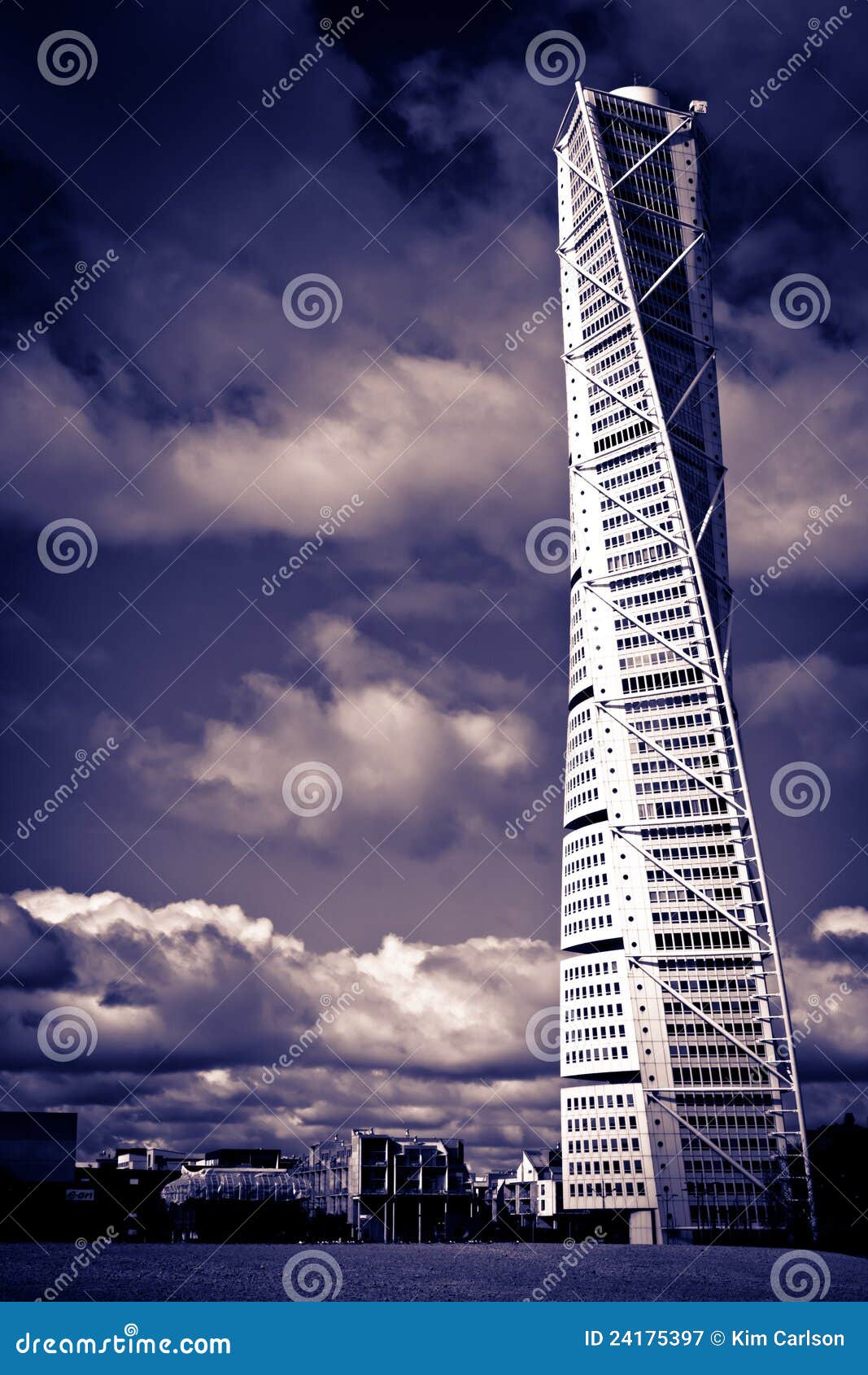 Blue tower editorial photography. Image of sweden, construction - 24175397