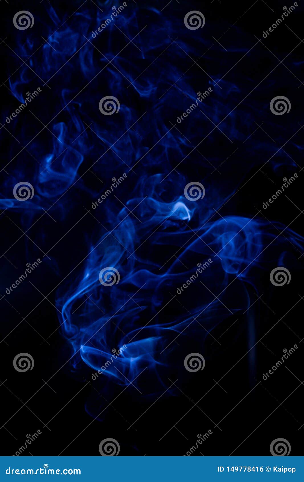 Blue Toxic Fumes Movement on a Black Background Stock Photo - Image of ...