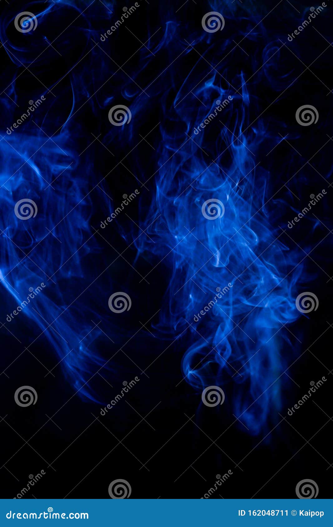 Blue Toxic Fumes Movement on a Black Background Stock Image - Image of ...