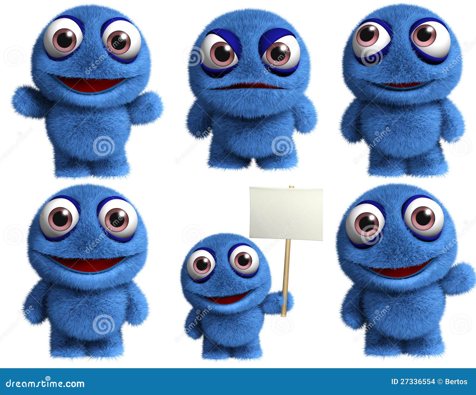 Blue toy stock illustration. Illustration of fluff, mutation - 27336554