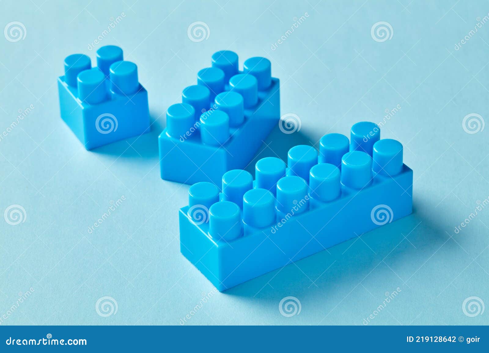 Blue toy blocks stock photo. Image of creativity, industry - 219128642