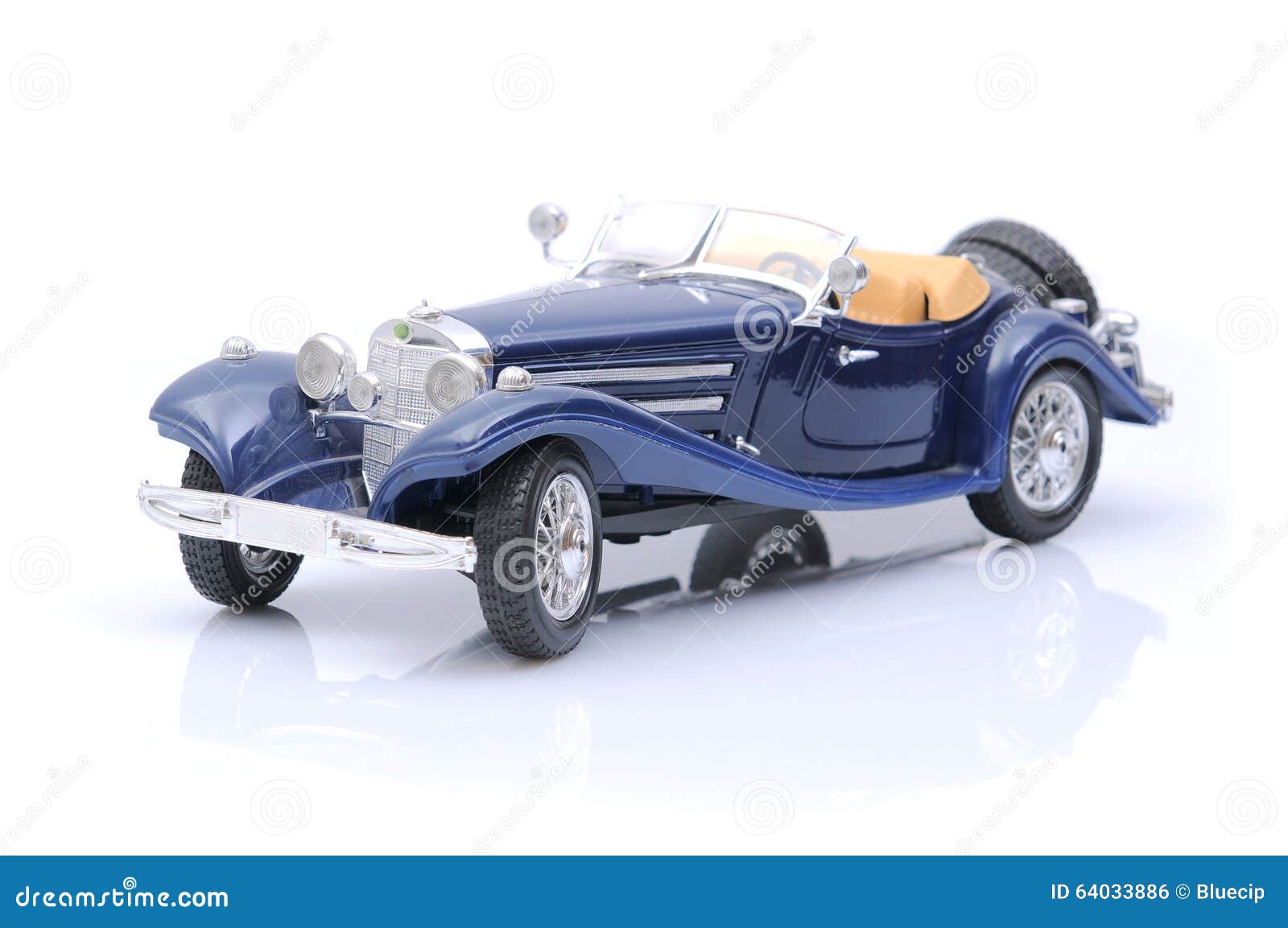 Blue toy car. stock photo. Image of expensive, isolated - 64033886