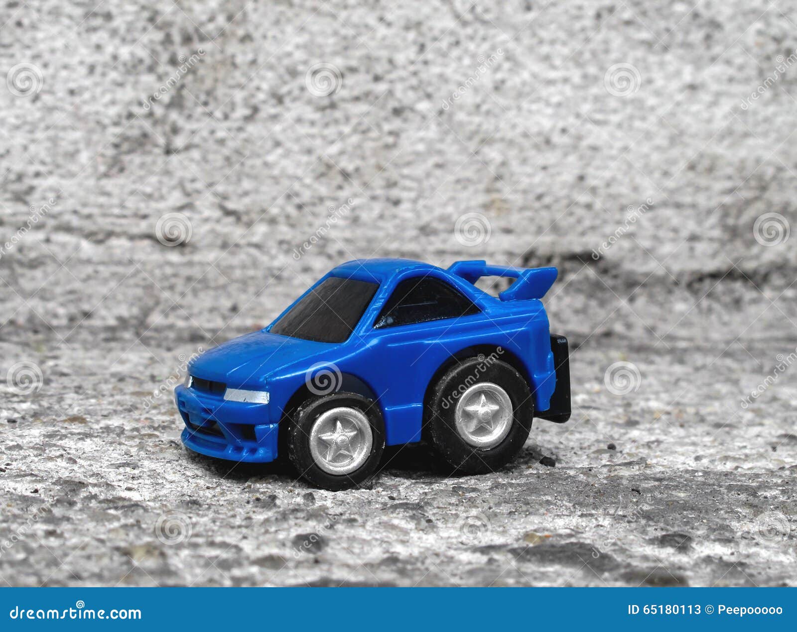 Blue toy car stock image. Image of danger, miniature - 65180113