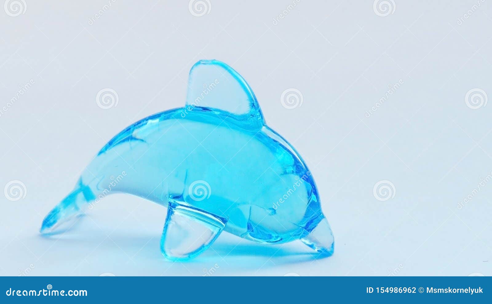 Blue toy dolphin stock photo. Image of plastic, figurine - 154986962