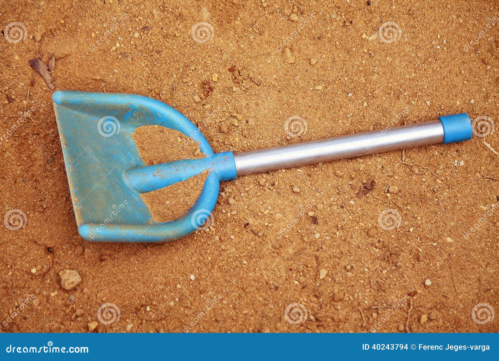 Blue toy spade stock photo. Image of learning, playground - 40243794