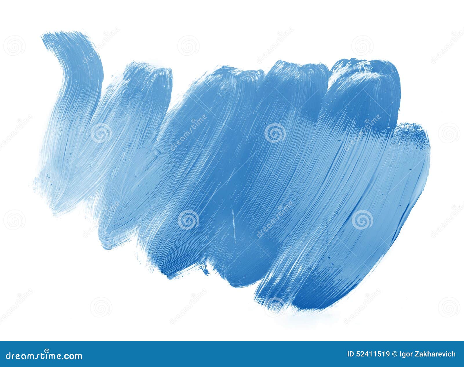 Blue trace of paint stock image. Image of splash, shape - 52411519