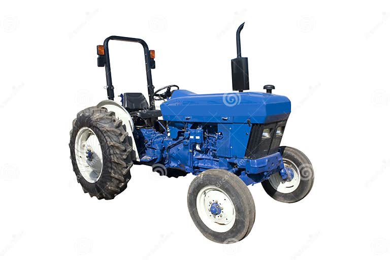 Blue Tractor stock image. Image of farmland, drive, work - 747521
