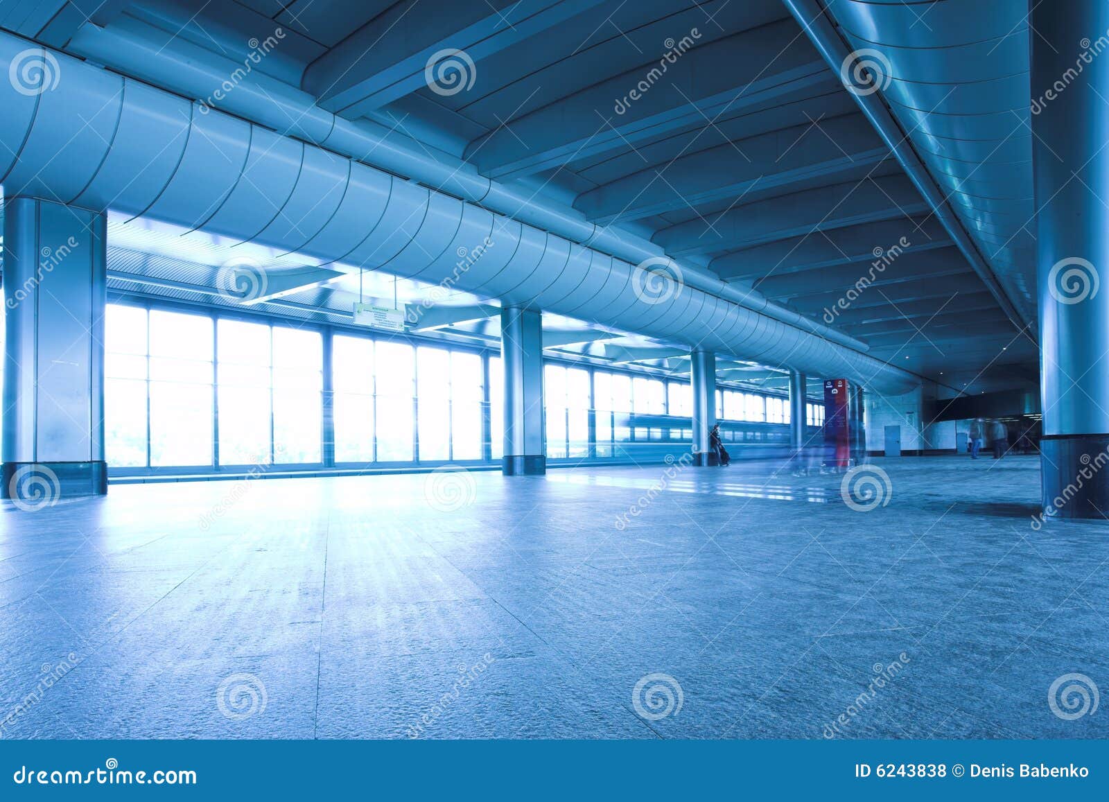 Blue train at subway stock photo. Image of getaway, modern - 6243838