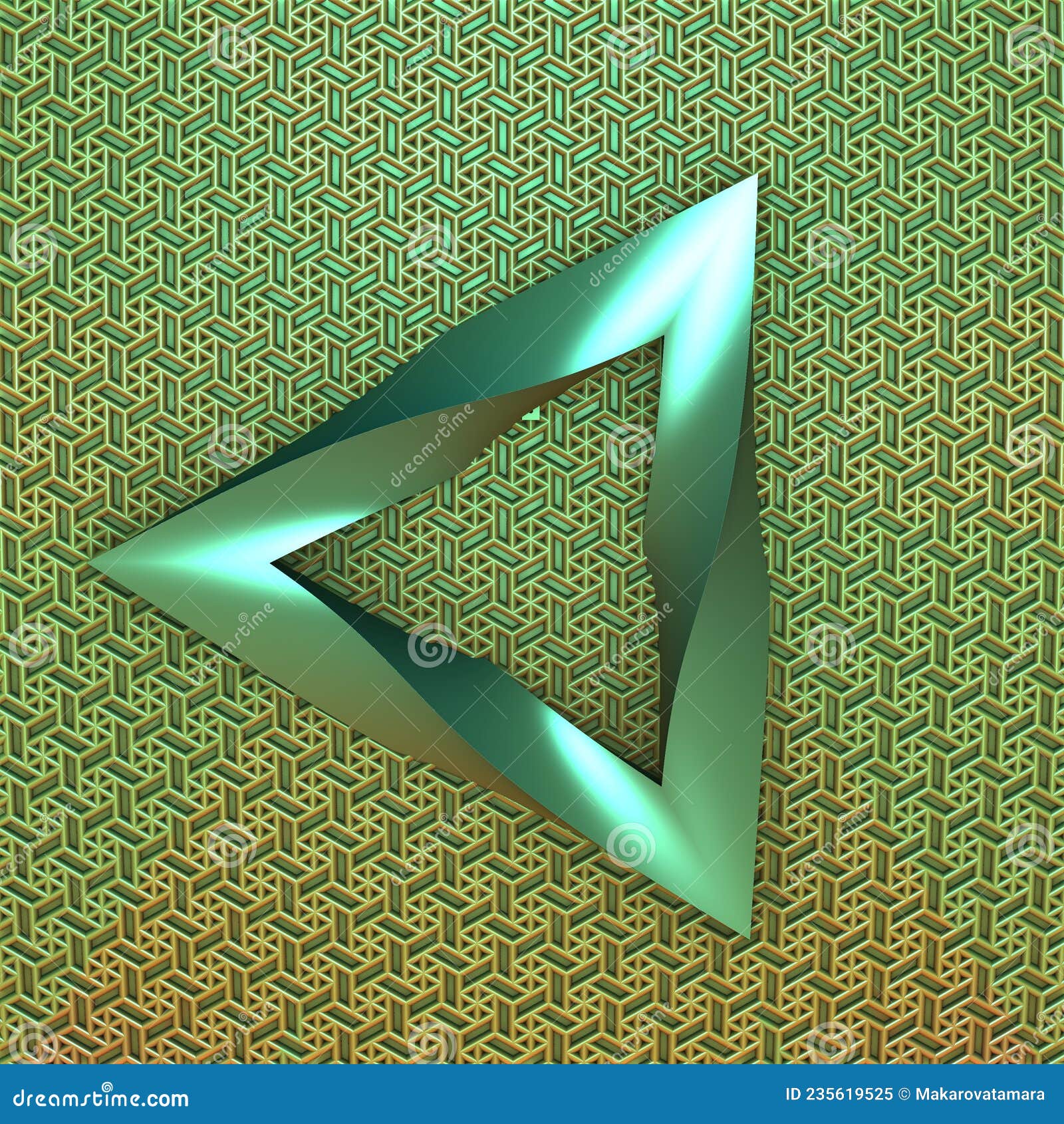 3D Blue Moebius Strip Isolated On Blue Background Royalty-Free Cartoon ...